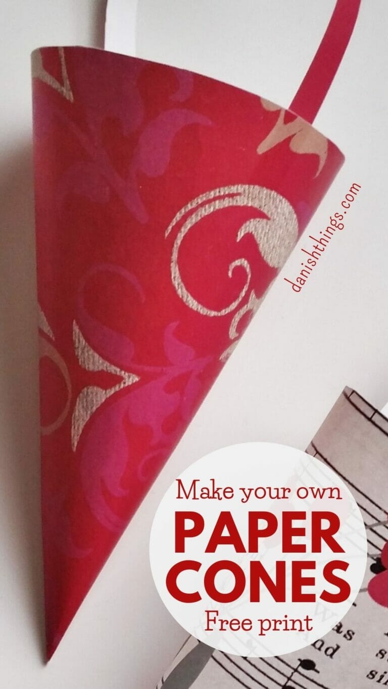 Paper cones - a Danish Christmas decoration - Danish Things