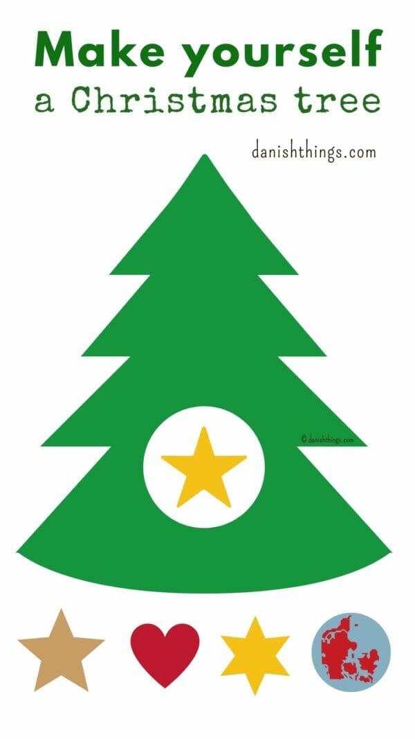 Make yourself a Christmas tree - free templates - Danish Things