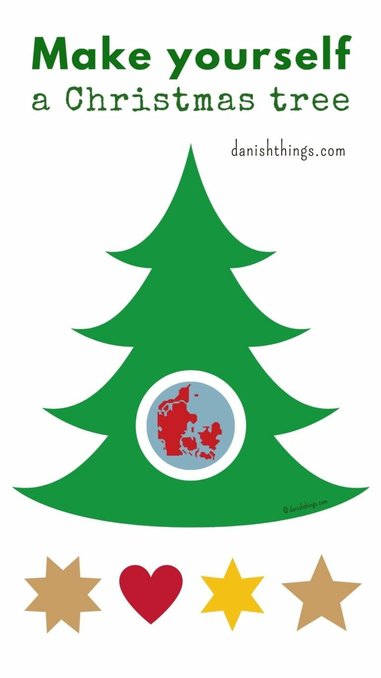 Make yourself a Christmas tree - free templates - Danish Things
