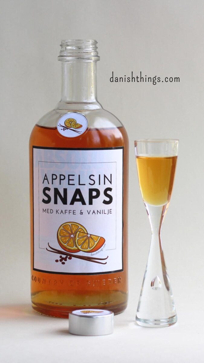 Appelsinsnaps med kaffe og vanilje - Danish Things