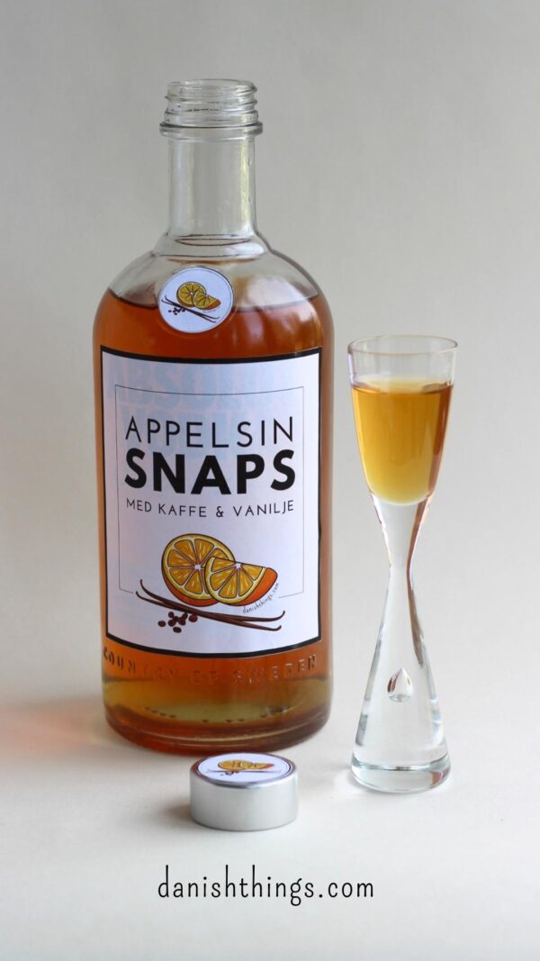 Appelsinsnaps med kaffe og vanilje - Danish Things