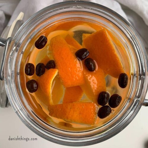Appelsinsnaps med kaffe og vanilje - Danish Things