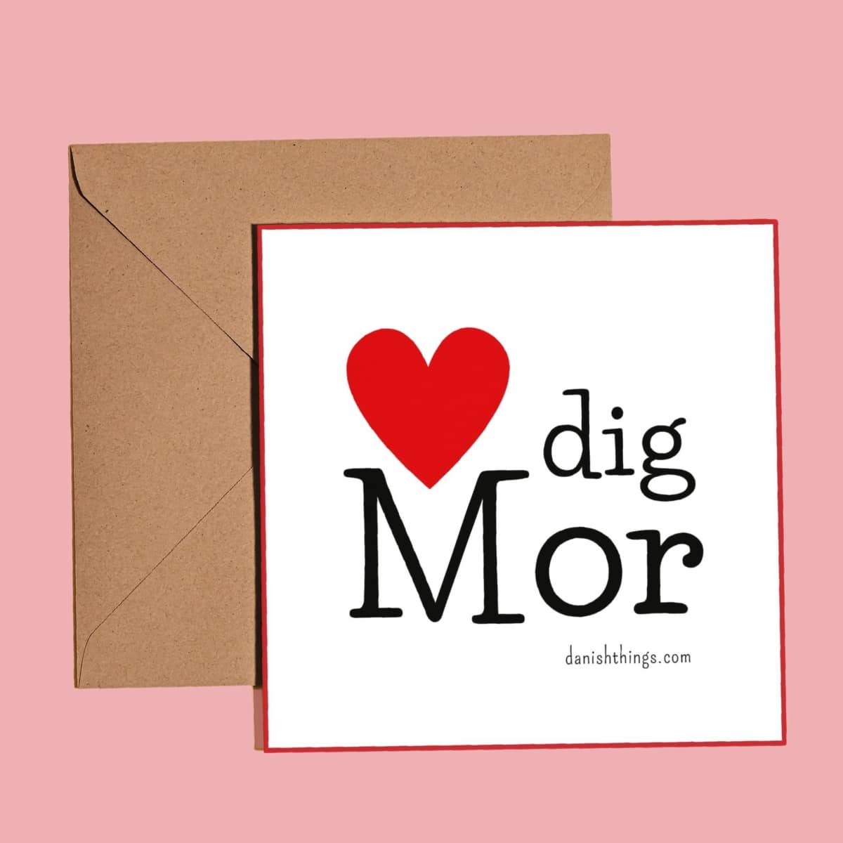Glædelig mors dag - mors dag kort med blomster - Danish Things
