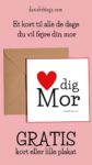 dig mor - et kort, der fejrer din mor - Danish Things