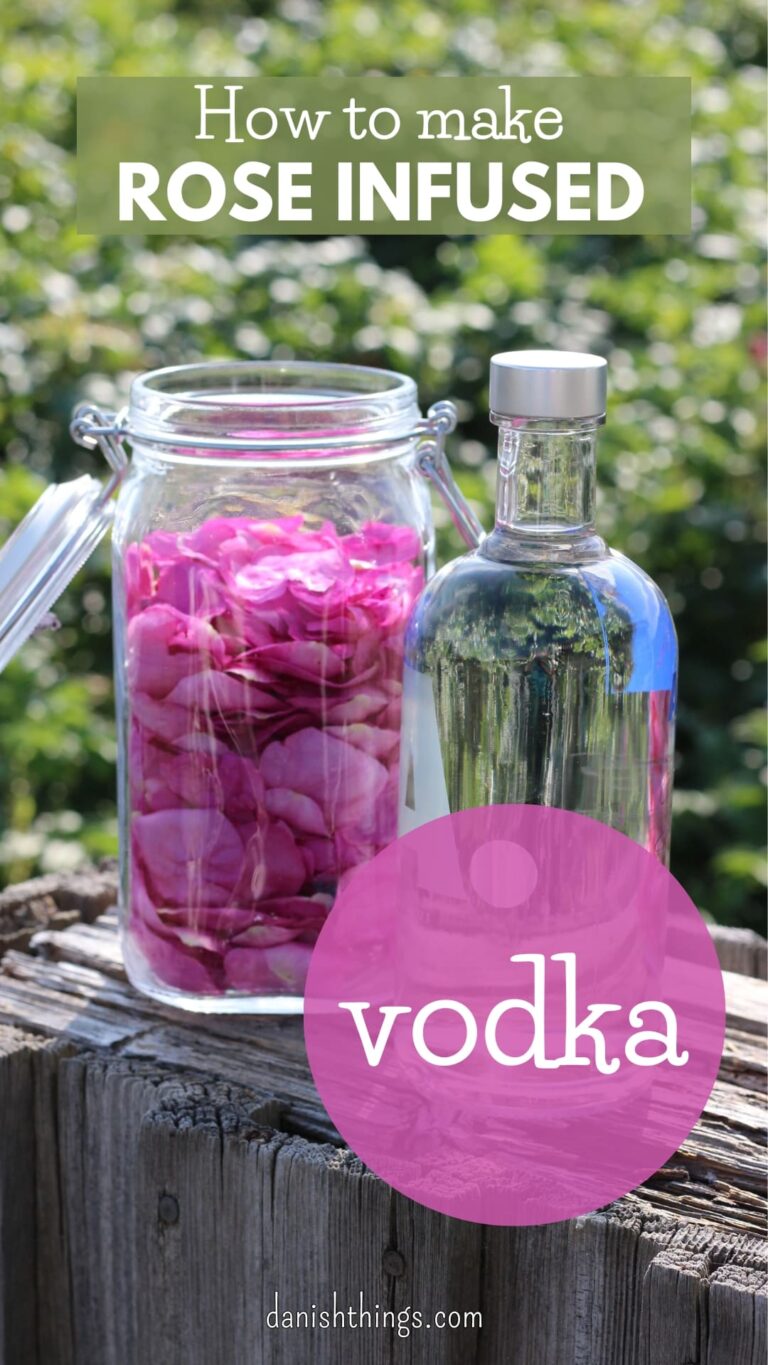 Rose-infused alcohol – how to make vodka and gin with roses - Danish Things