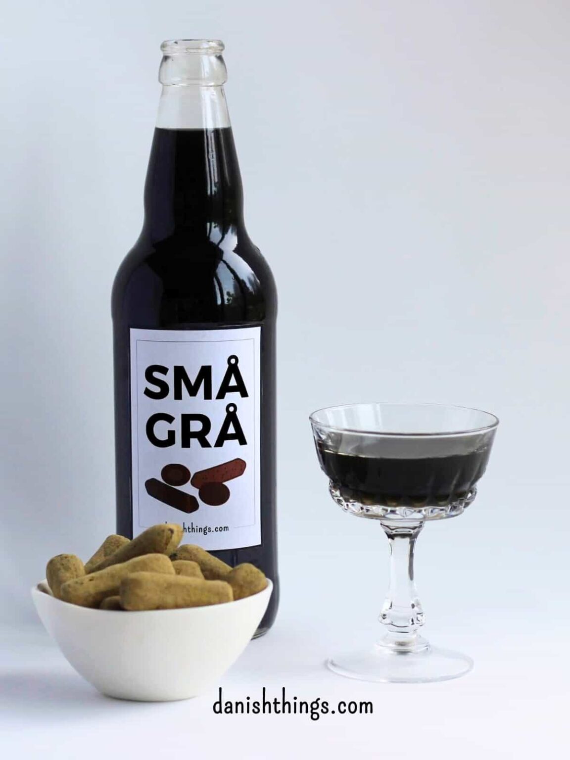 Små grå – lav shots eller likør af bolcher og vodka - Danish Things