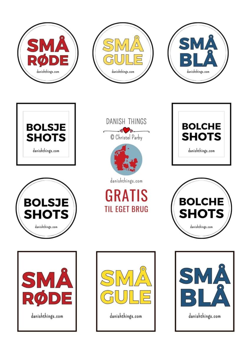 Små grå – lav shots eller likør af bolcher og vodka - Danish Things