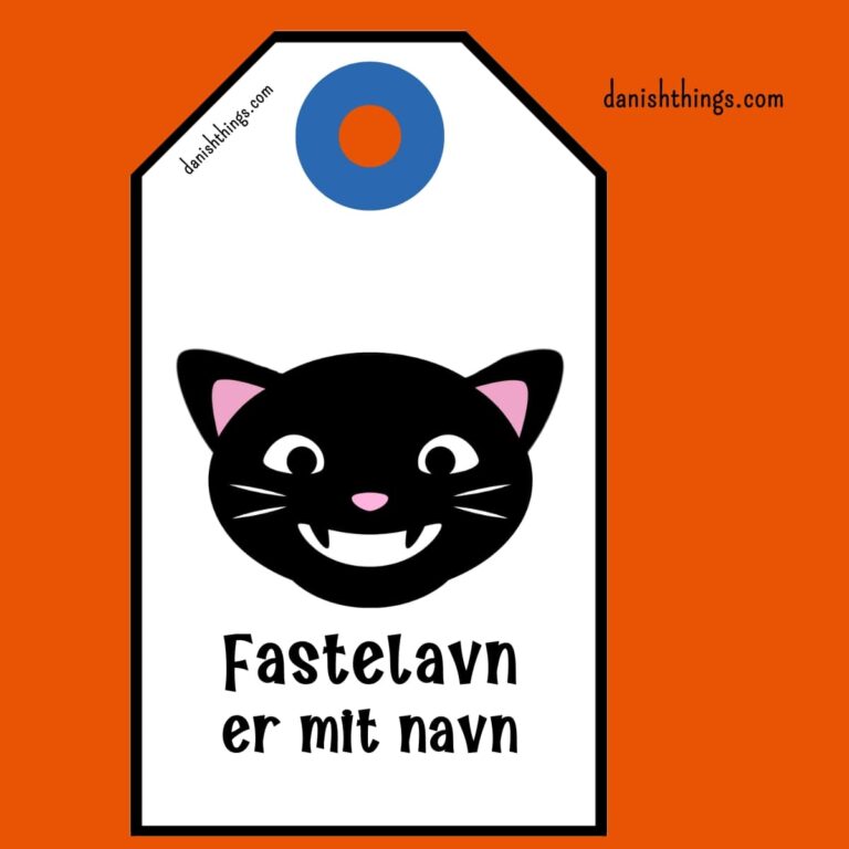 Fastelavnsgavemærker - gratis til-fra kort med fastelavnstema - Danish ...