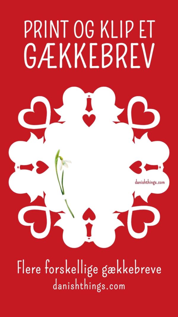 Print og klip et gækkebrev - Danish Things