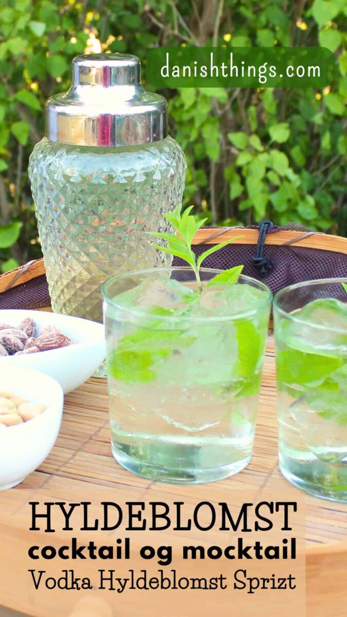 Vodka spritz hyldeblomst - cocktail og mocktail - Danish Things