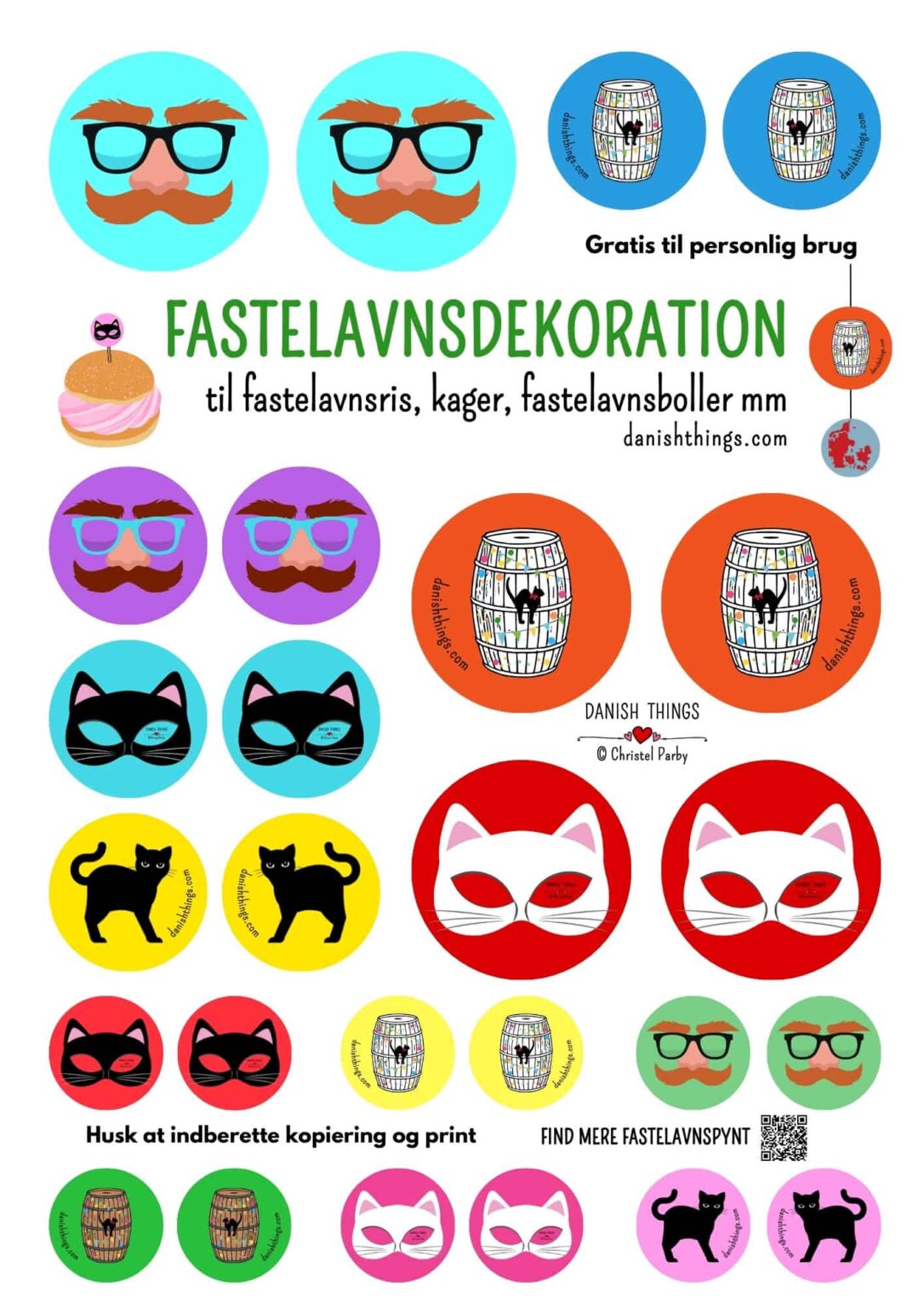 Lav nemme fastelavnsguirlander - og andre sjove dekorationer til ...